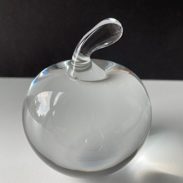 Steuben Glass Apple - Etsy