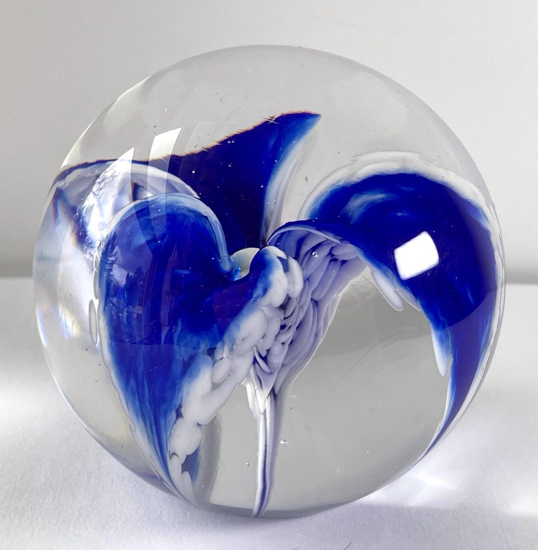 1997 GLASS EYE Studio (GES) Art Glass Paperweight | Signed! - Etsy