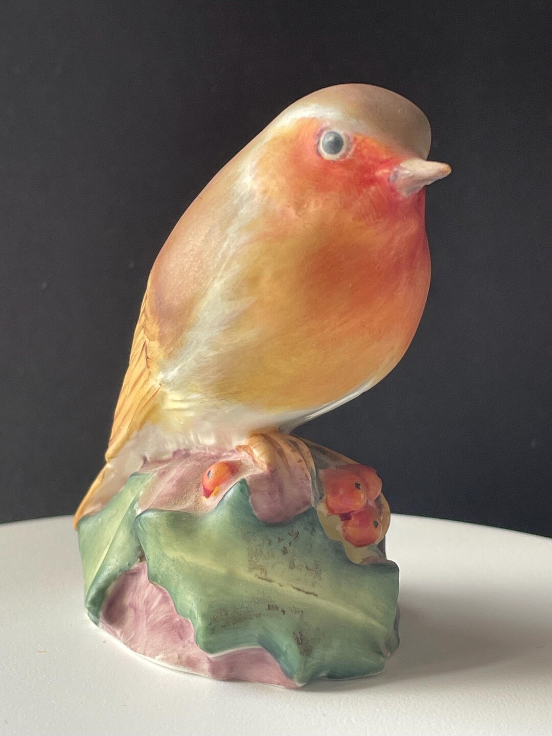 BRITISH ROBIN Royal Worcester Bone China - ENCHANTING! - Etsy