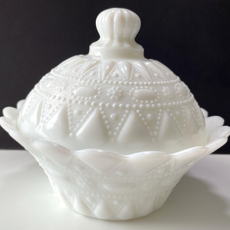 Kemple Milk Glass - Etsy