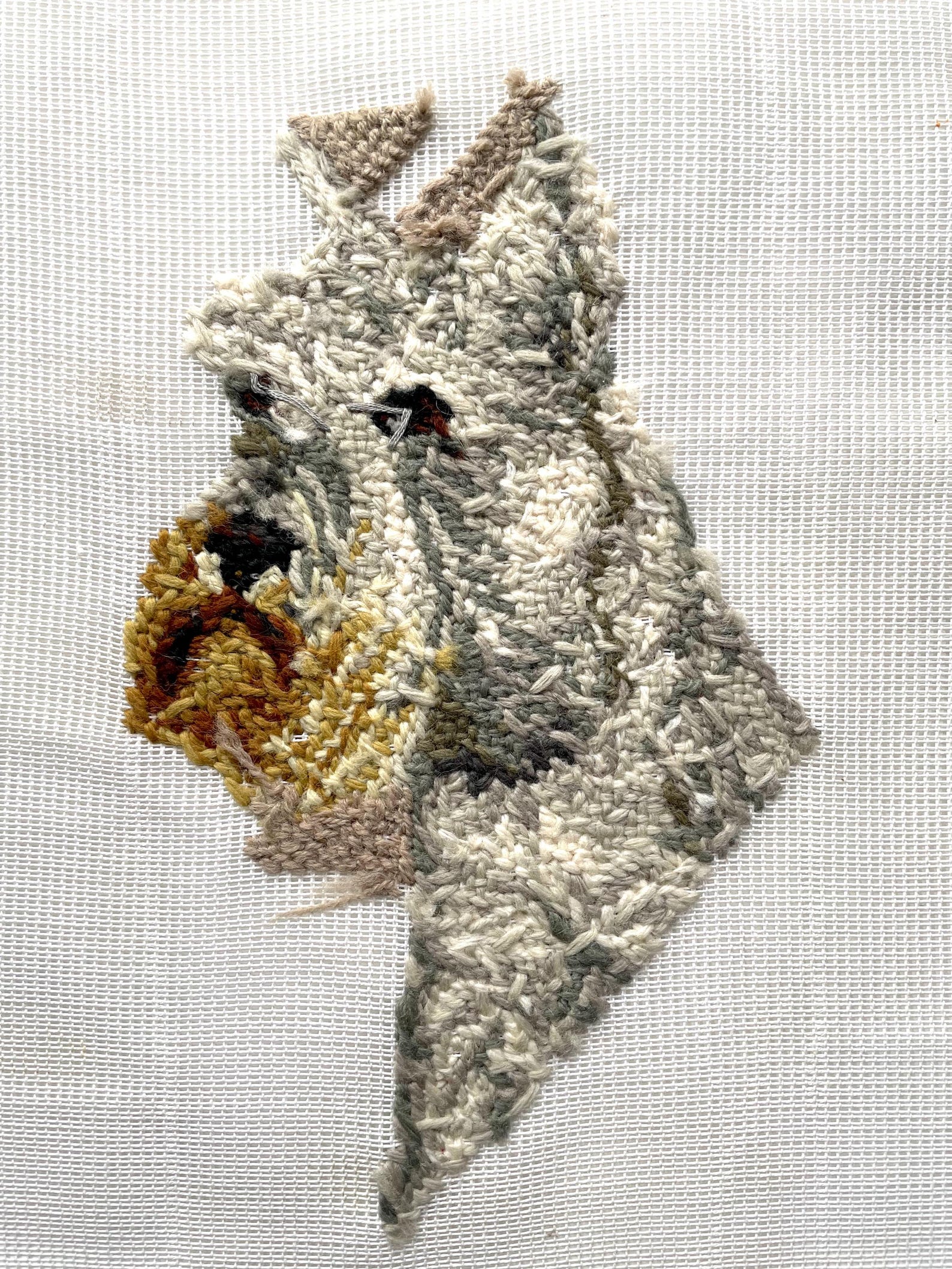 SCHNAUZER | Dog Needlepoint | Preworked Canvas - Etsy