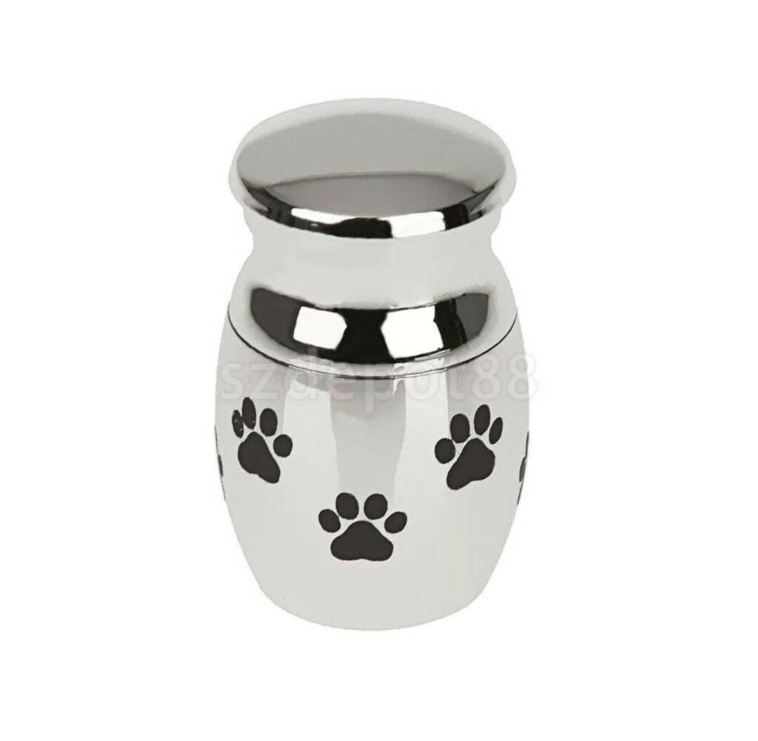 Small Pets Urn for Dog Cat Ashes Mini Keepsake Memorial MEDIUM PAW ...