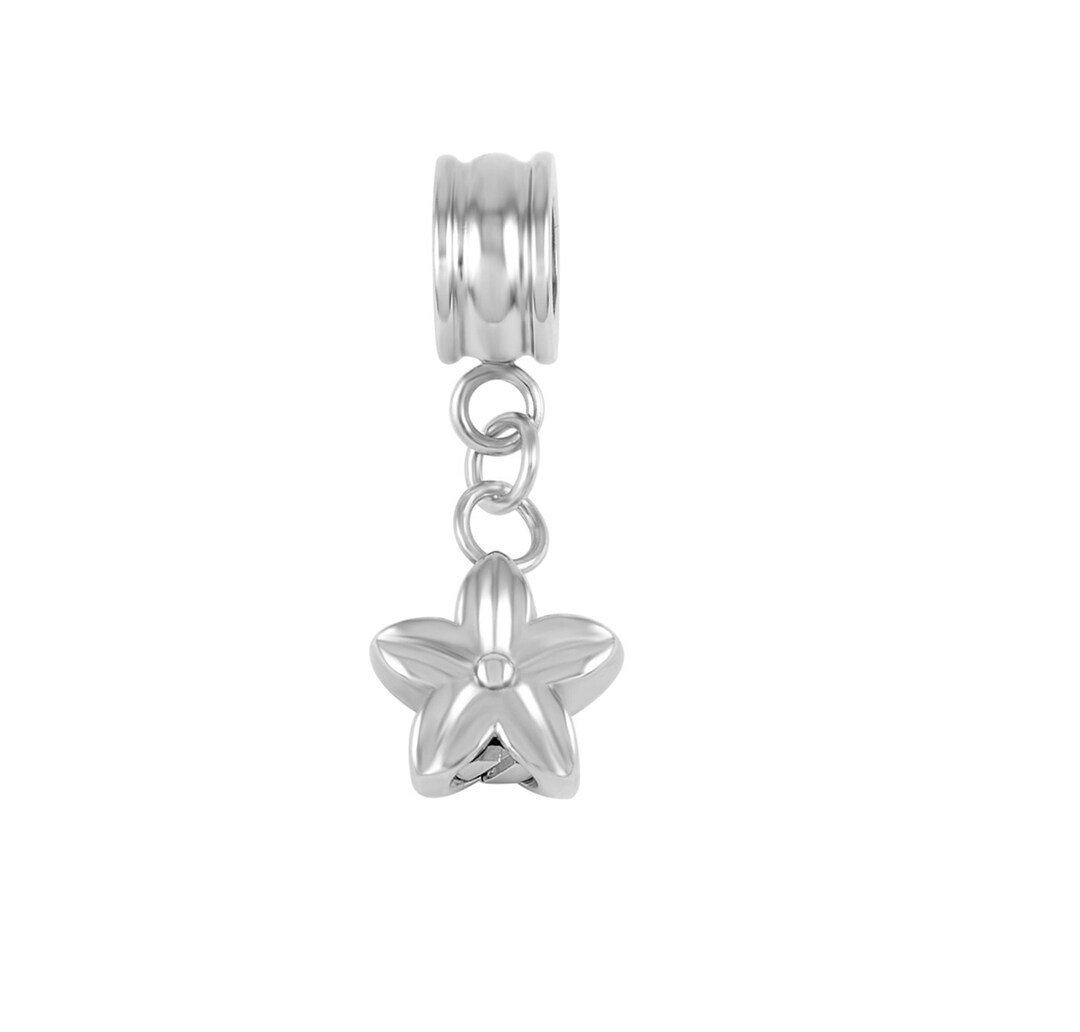 CREMATION JEWELLERY Ashes Urn Flower Charm With Stone for Bracelet ...