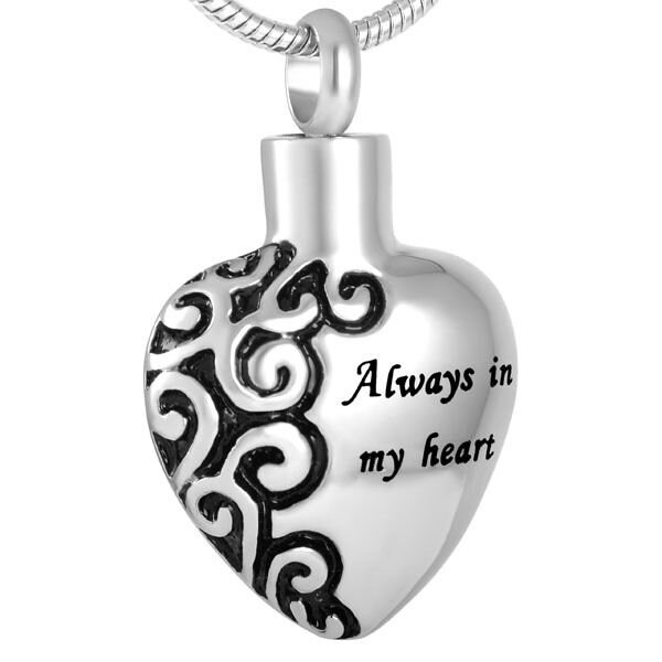 CREMATION JEWELLERY Ashes Urn Pendant Keepsake Heart Cross Memorial ...