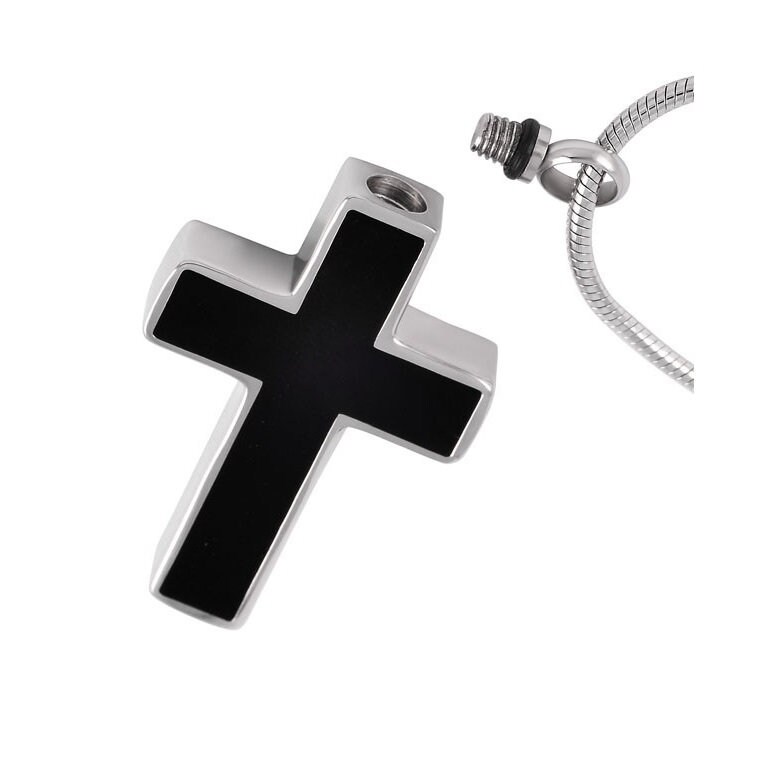 CREMATION JEWELLERY Ashes Urn Pendant Keepsake Cross Heart Memorial ...