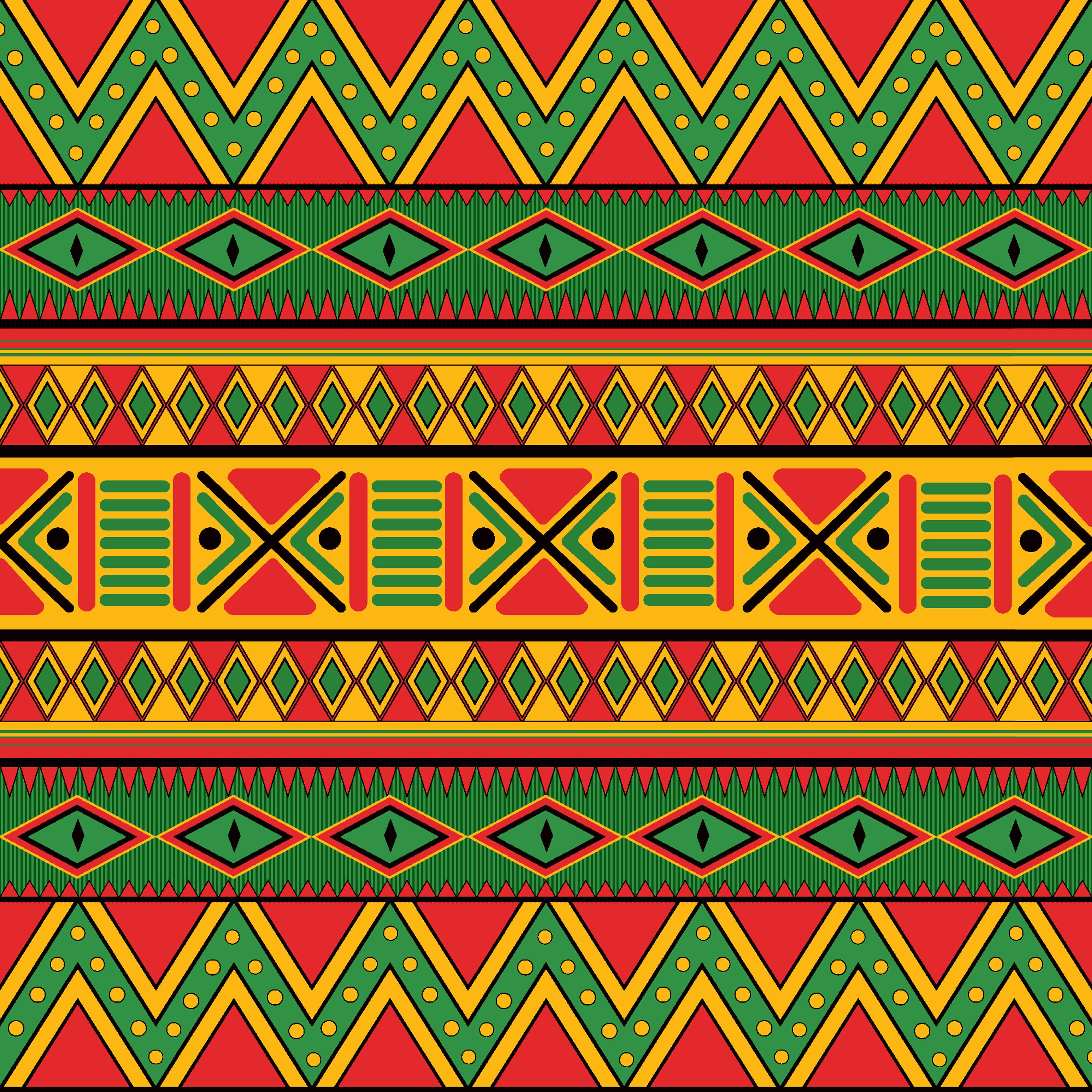 6 Hand Made African Digital Scrapbook Paper African Background Kwanzaa ...