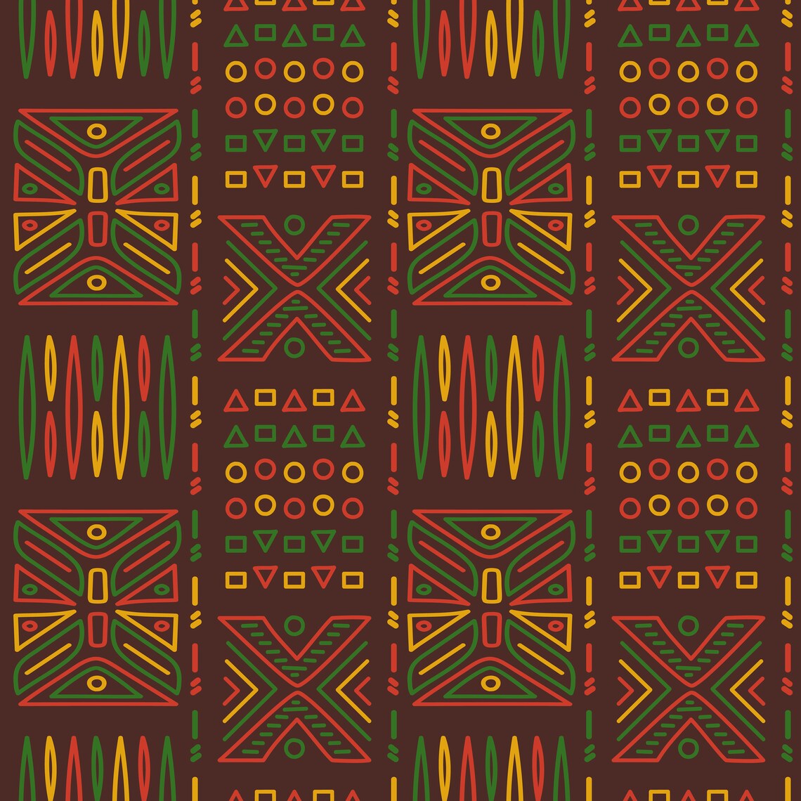6 Hand Made African Digital Scrapbook Paper African - Etsy