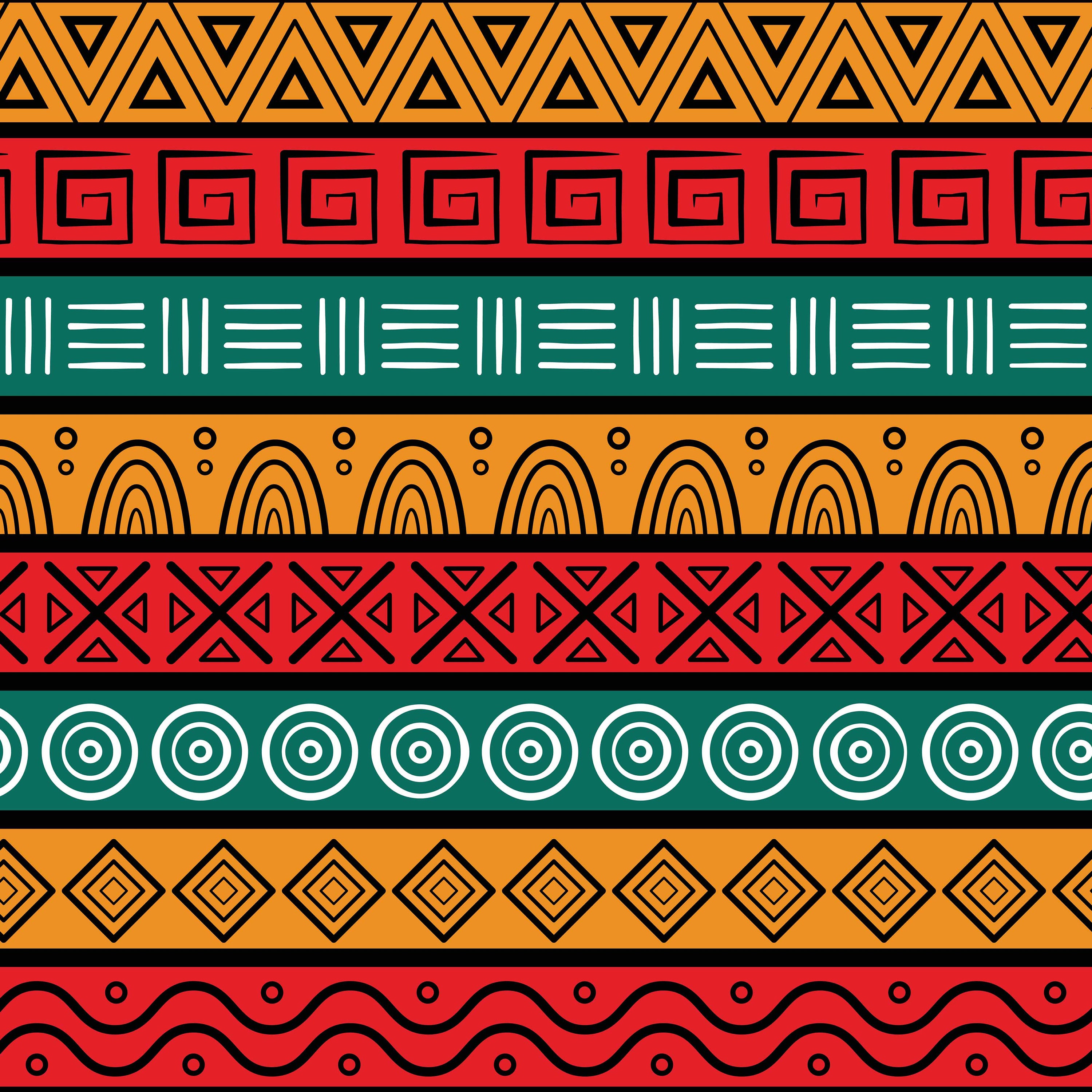 6 Hand Made African Digital Scrapbook Paper | African Background ...