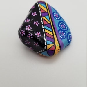 Hippie Rock - Handpainted Natural Stone. - Etsy