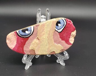 Evil Eye Rock Handpainted Evil Eye Rock Paper Weight Unique - Etsy