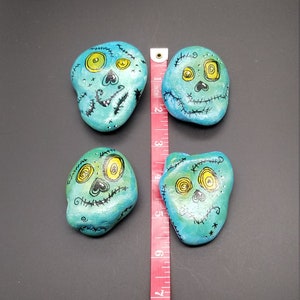 Halloween Monster Painted Rock - Etsy