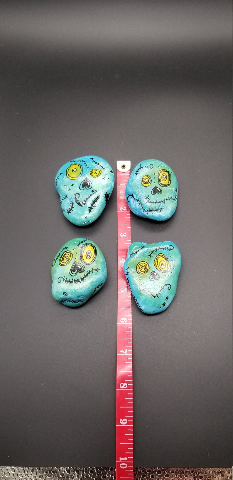 Halloween Monster Painted Rock - Etsy