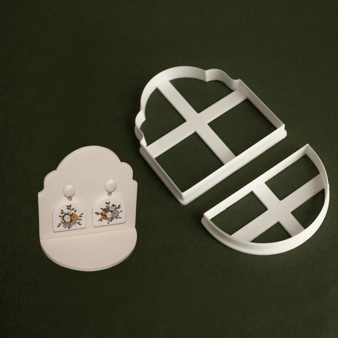 Earring Stand Cutter Set Make Your Own Earring Holder Polymer Clay Tool ...