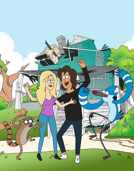 Regular Show Custom Portrait Regular Show Family Portrait - Etsy