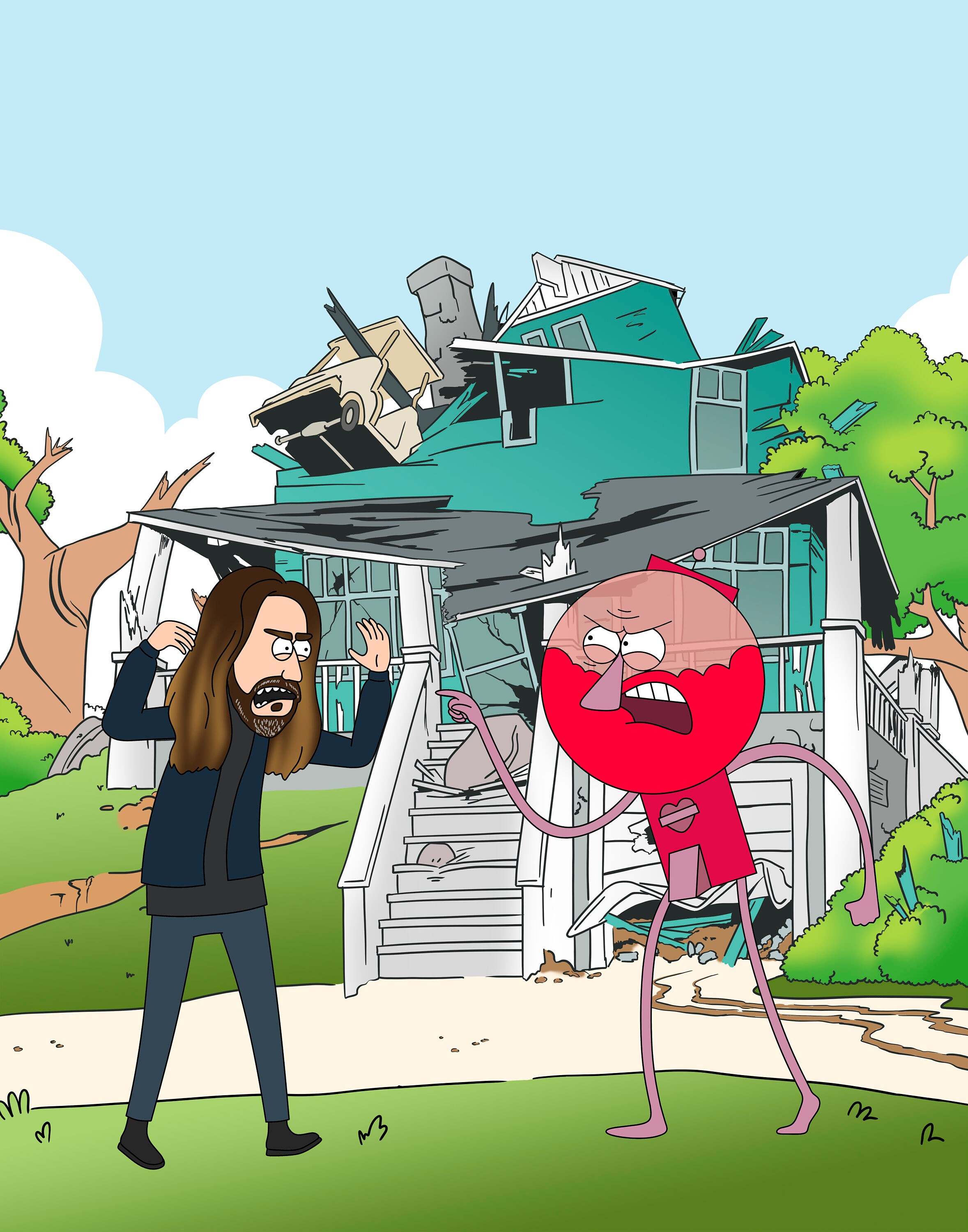 Regular Show Custom Portrait Regular Show Family Portrait - Etsy