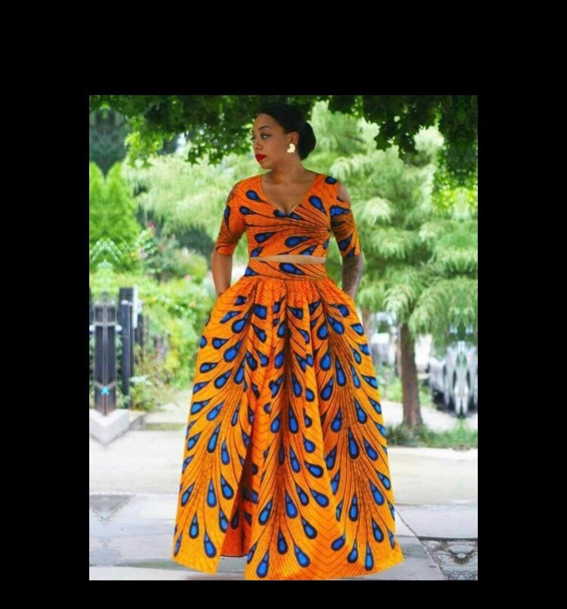 African Print Crop Top African Dress African Skirt Ankara Etsy