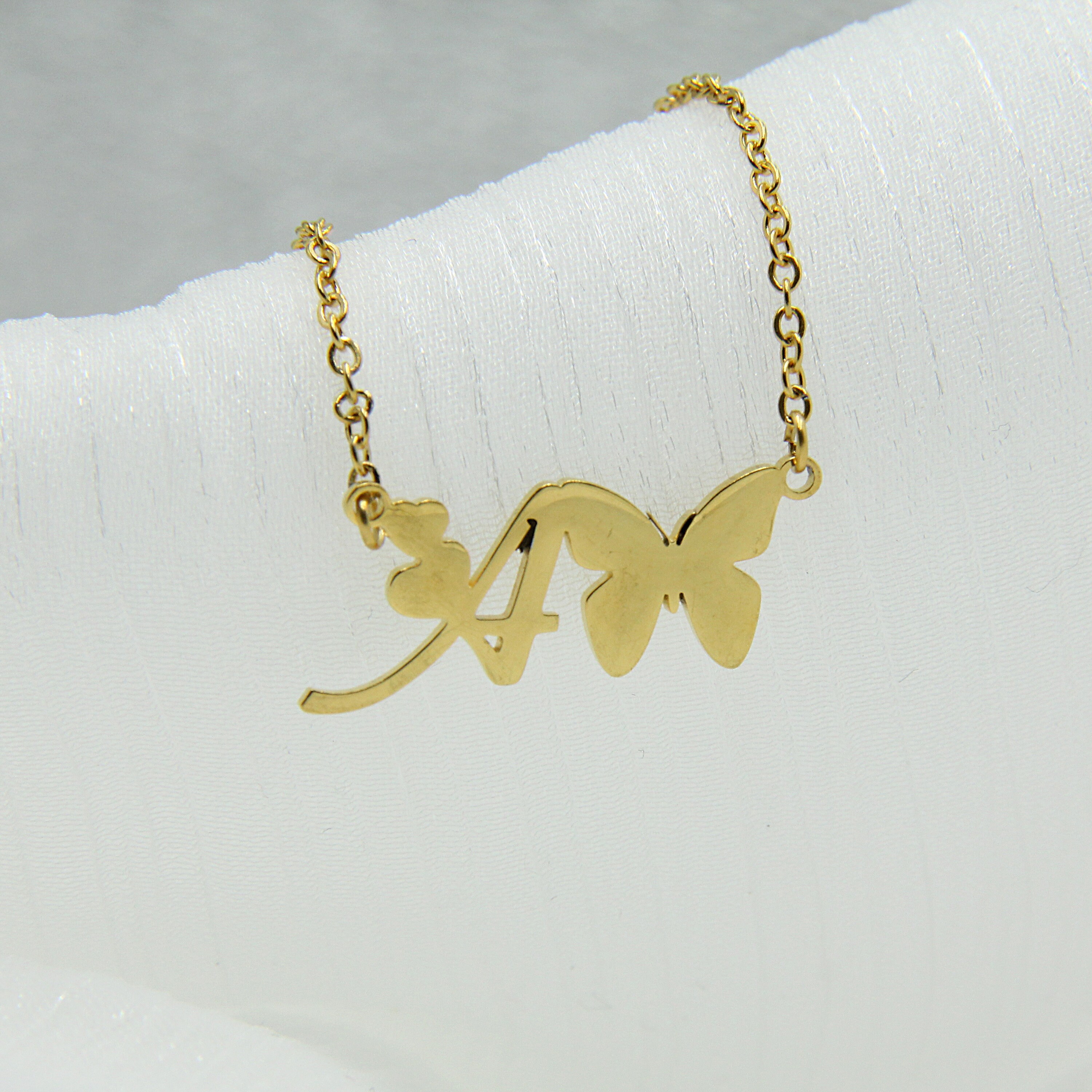 Personalized Cute Necklace Initial Necklace With Butterfly Etsy personalized-cute-necklace-initial-necklace-with-butterfly-etsy