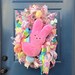 Large Peeps Swag,peeps Easter Wreath,sugar Bunnies Wreath,marshmallow ...