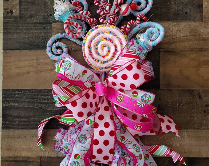 Candyland Tree Topperchristmas Sweets Tree Toppercandy Tree | Etsy