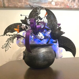 Cauldron Centerpiece,halloween Witches Cauldron,halloween Centerpiece ...