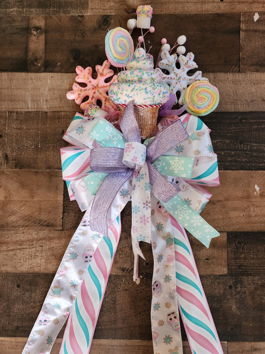 Topper de árbol Candyland, topper de árbol de dulces de Navidad, extra ...