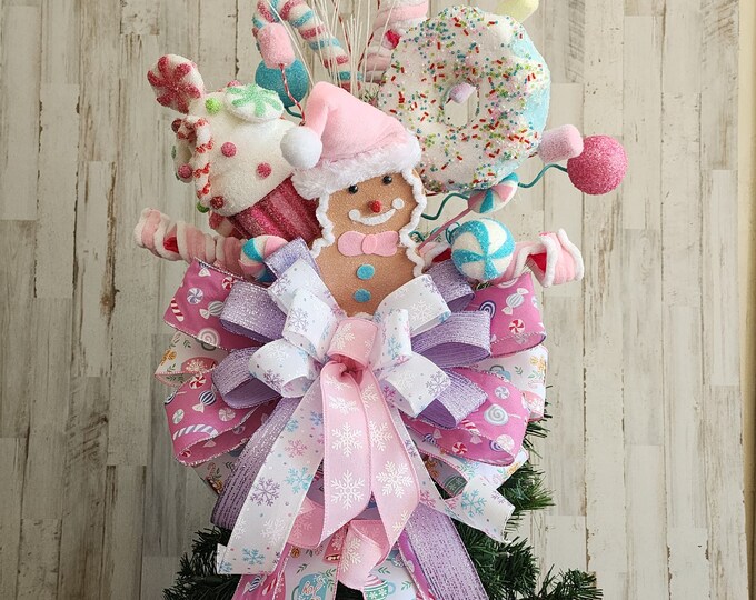 Candyland Tree Topper,christmas Sweets Tree Topper,extra Large ...