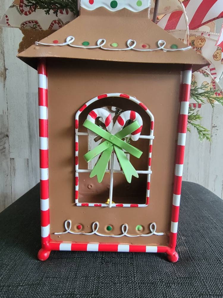 Gingerbread Lantern Centerpiecechristmas - Etsy
