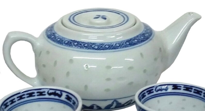 Rice Pattern Tea Set - Etsy