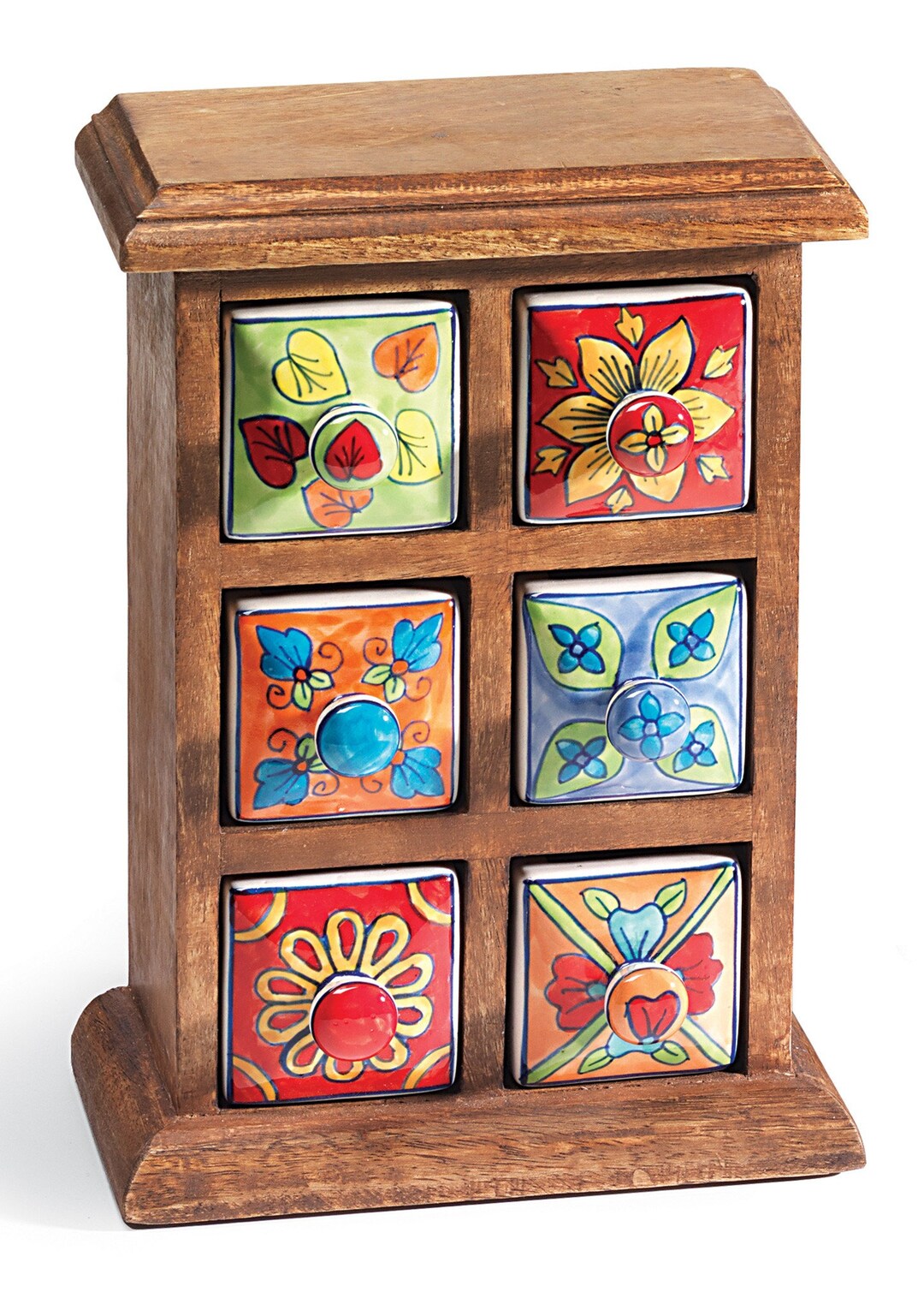 6 Drawer Ceramic Spice Chest, Handcrafted - Etsy