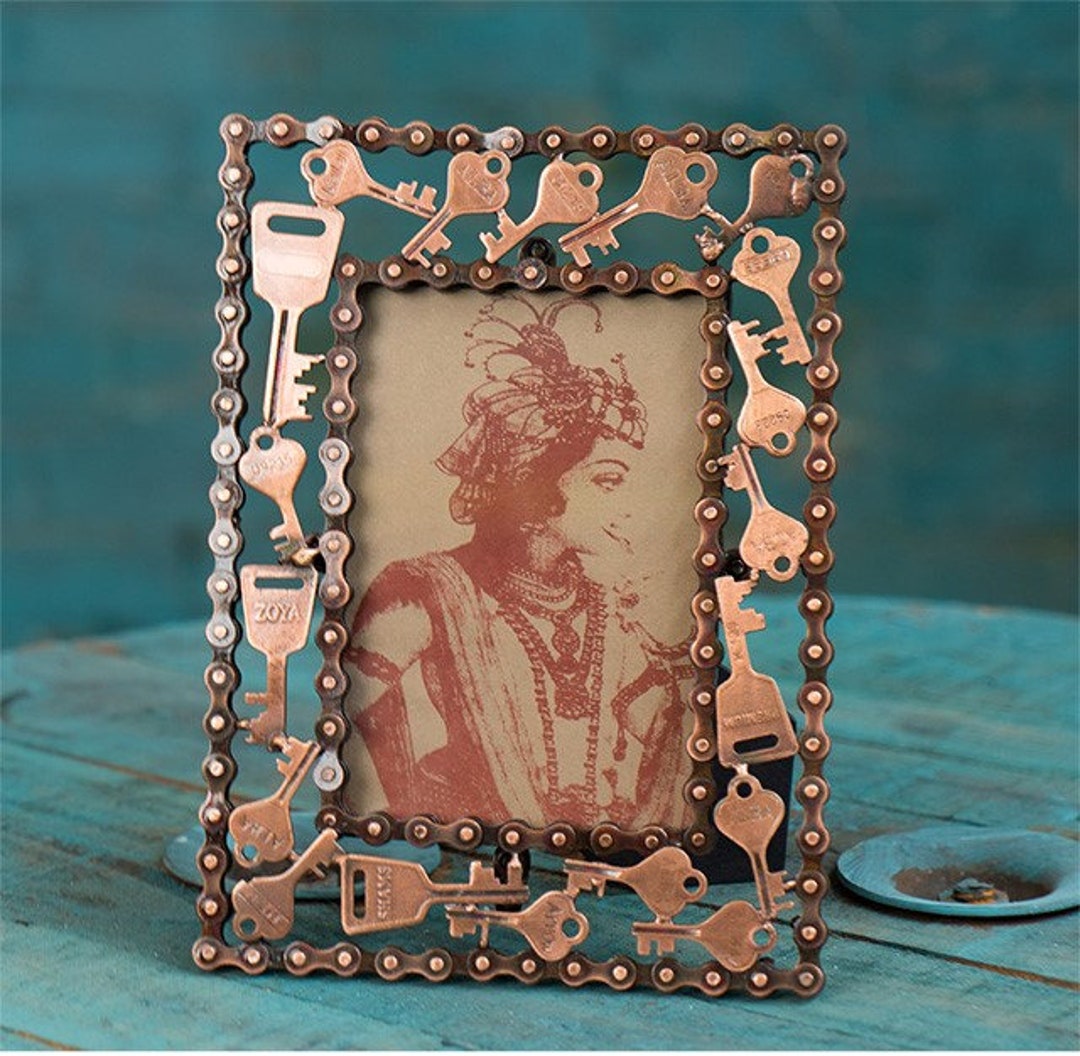 Recycled Key Photoframe - Etsy