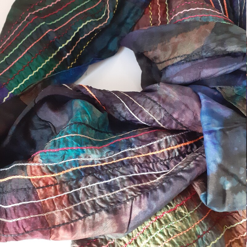 Upcycled Scarf - Etsy