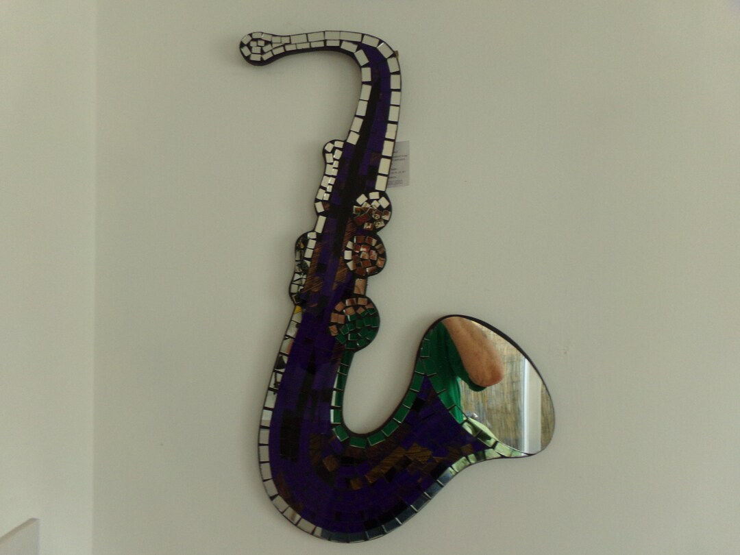 Saxophone Mirror/wall Decor. Handcrafted, Purple - Etsy UK