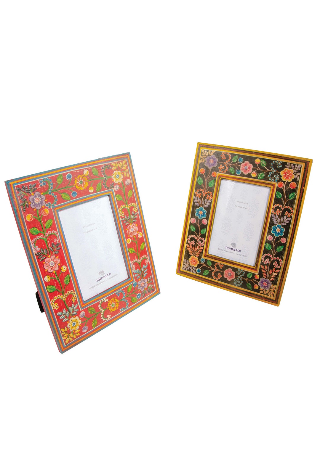 Hand Painted Wooden Photo Frame - Etsy