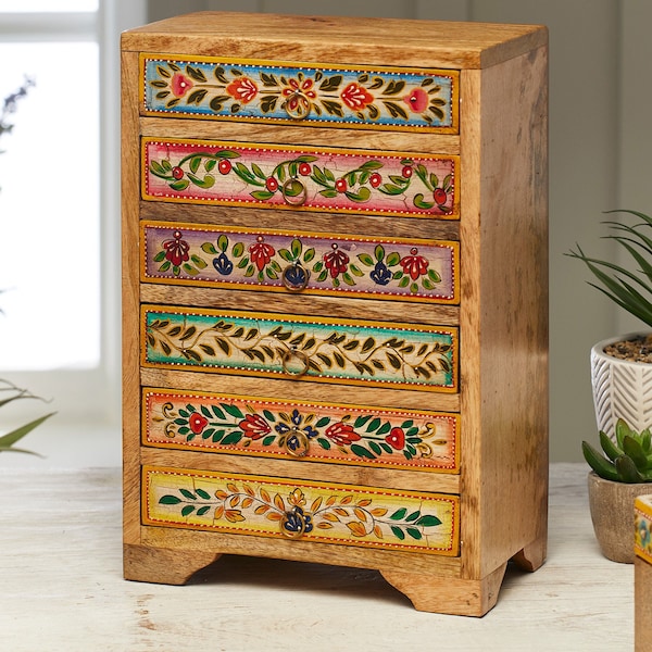 Hand Painted Chest - Etsy