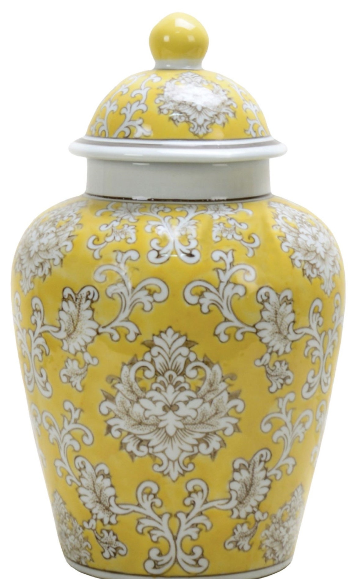 Chinese General Jar in Yellow - Etsy UK