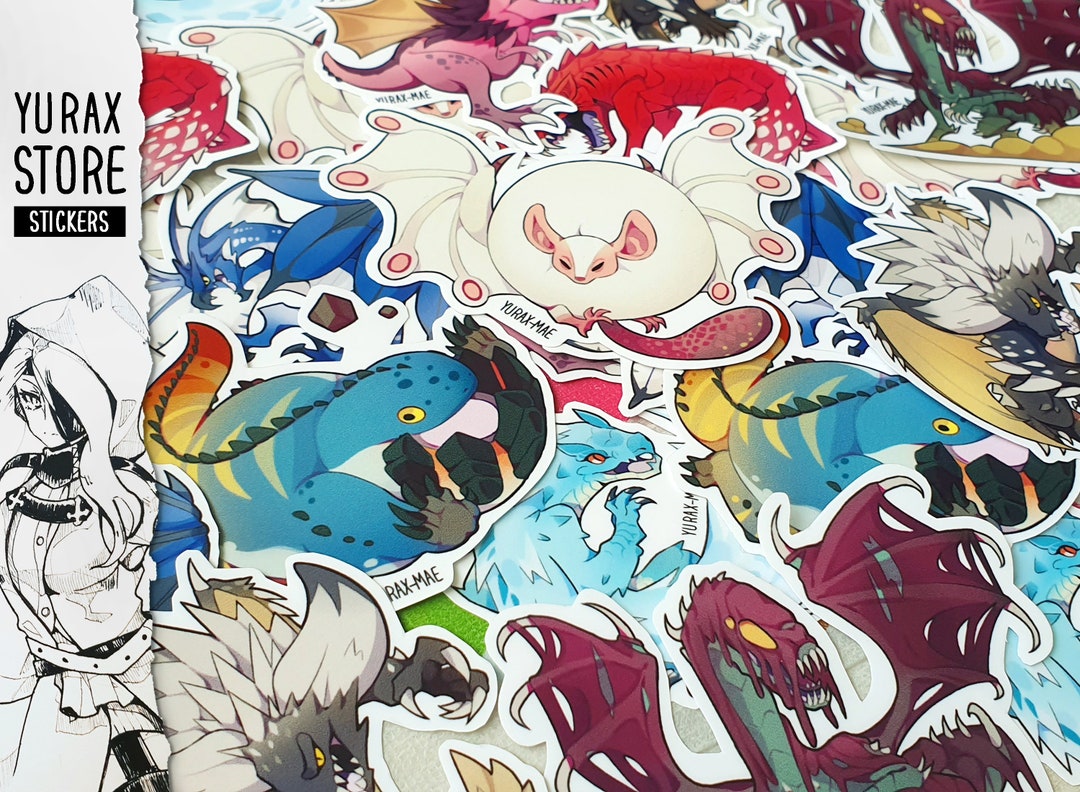 Monster Hunter World Stickers - Etsy