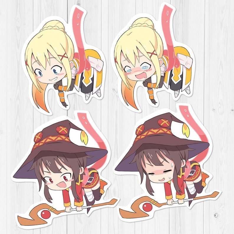 Konosuba Funny Stickers | Etsy
