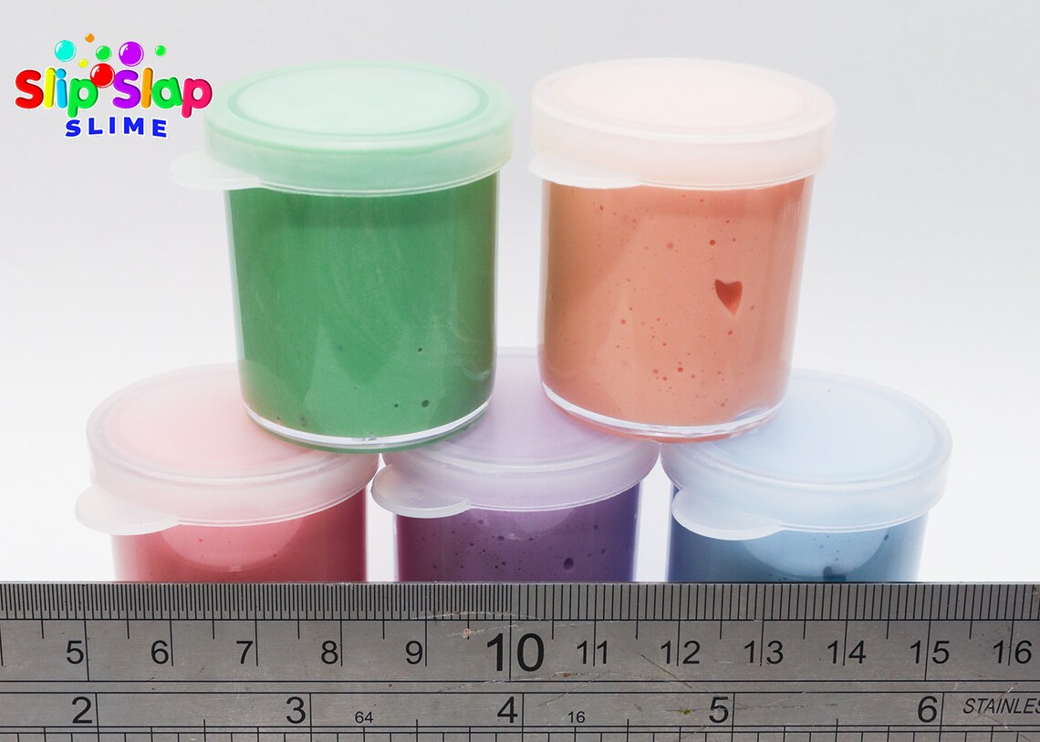 Birthday Slime Party Pack (5/10 Pack) | Pink Blue Orange Purple Green ...