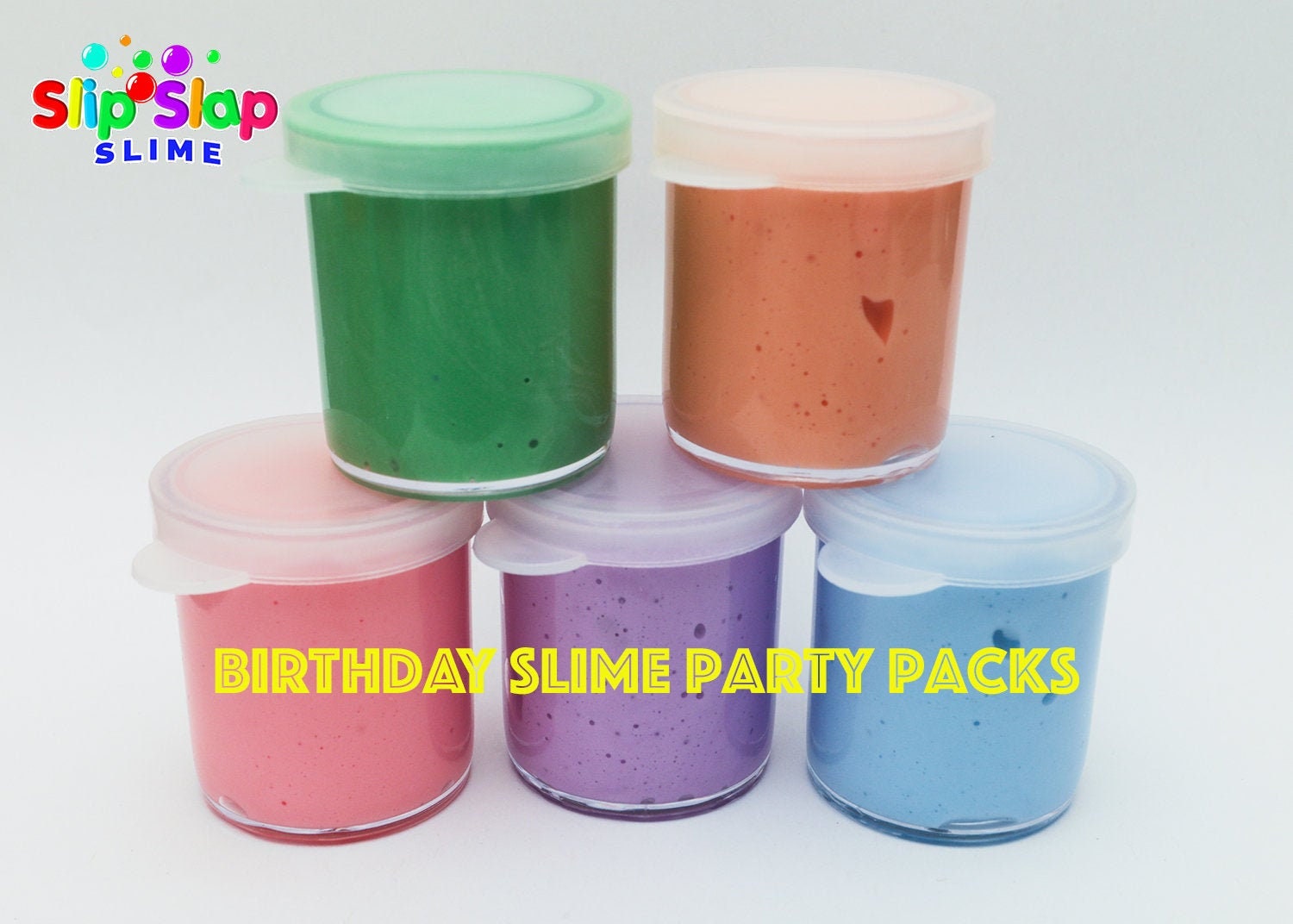 Birthday Slime Party Pack 5/10 Pack Pink Blue Orange - Etsy Australia