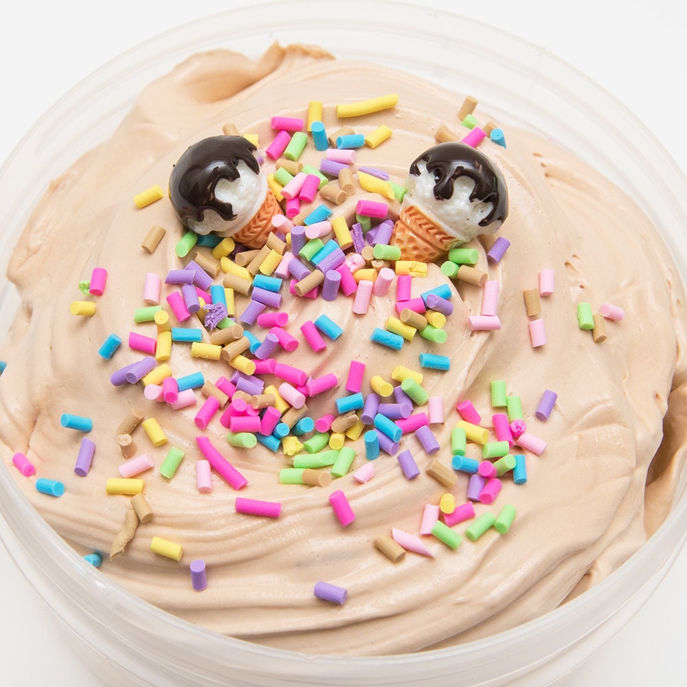 Choc Fudge Sundae Butter Slime 250ml Container With - Etsy
