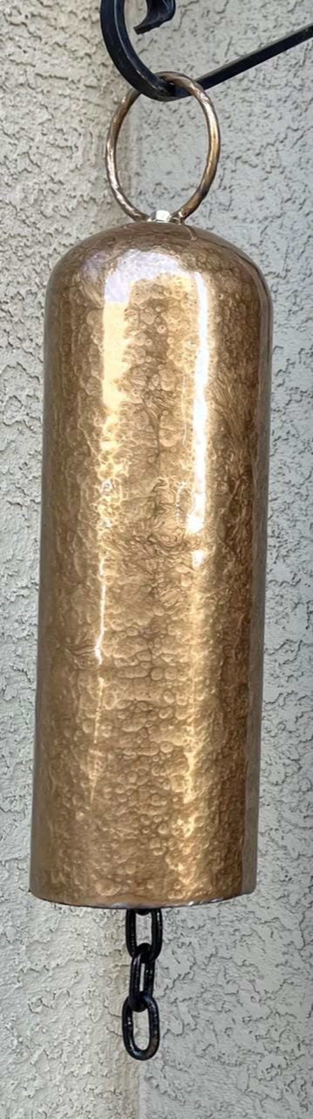 Steel Cylinder Bell Ranch Bell Dinner Bell Rustic Gong Entry Bell ...