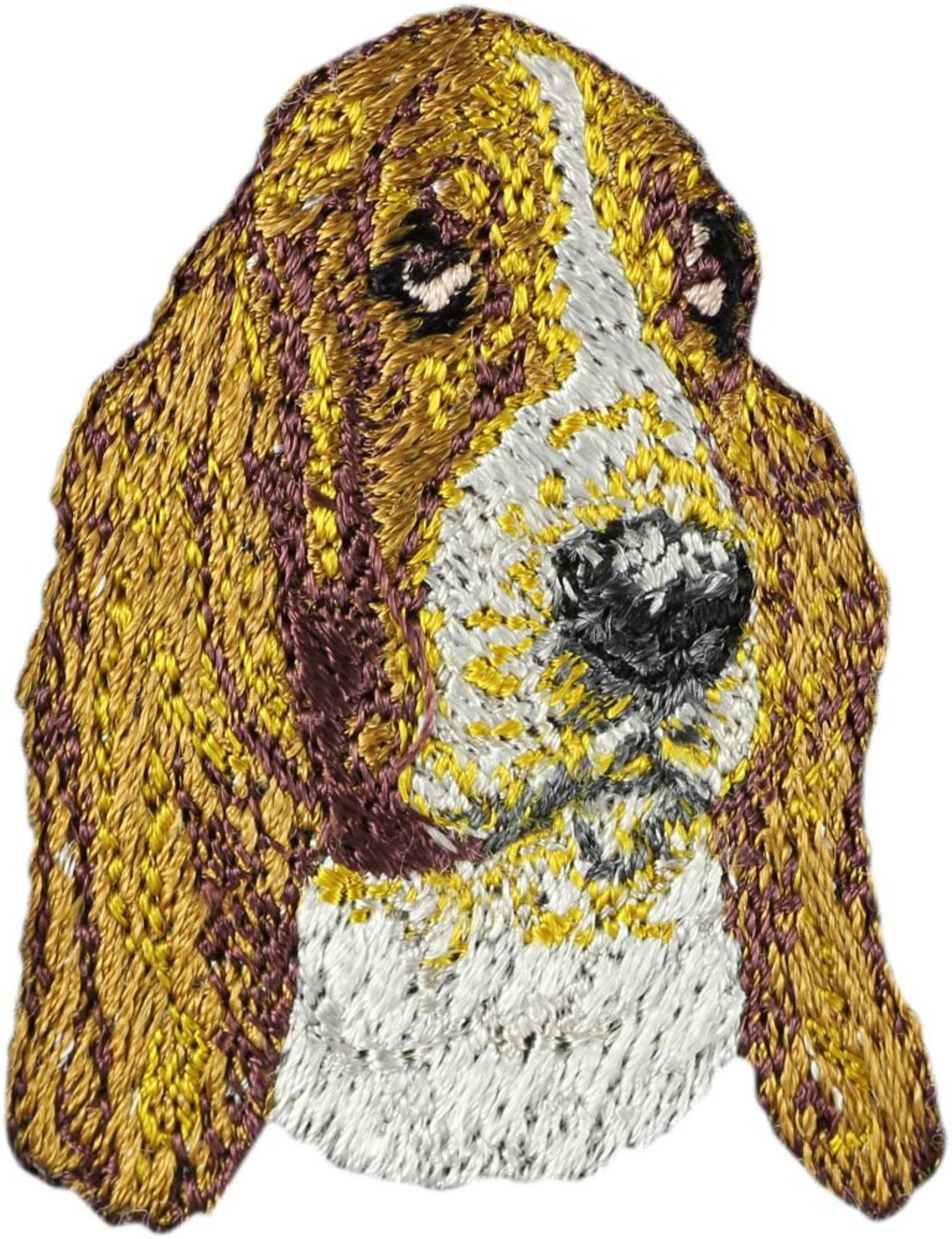 Basset Hound Patch, Embroidered Tab, Patch With a Dog, Sew on Patch ...