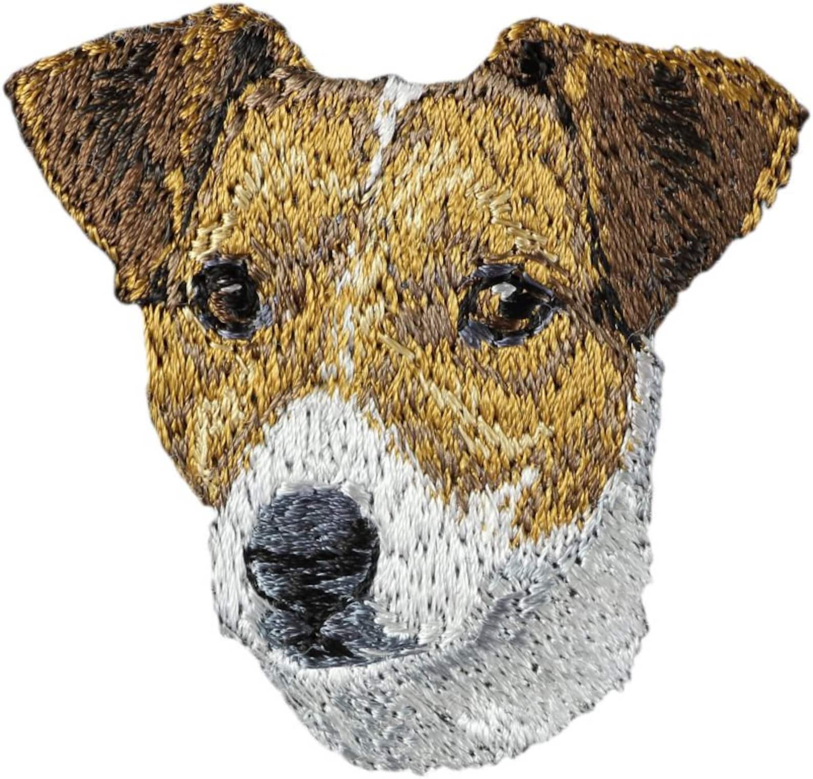 Jack Russel Terrier Patch, Embroidered Tab, Patch With a Dog, Sew on ...