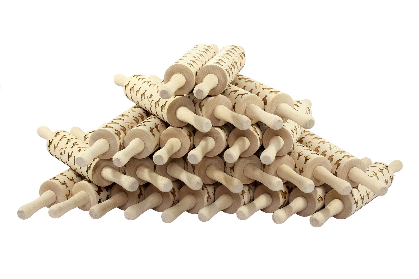 Tiles 4 Geometric Pattern Rolling Pin for Cookies Engraved | Etsy