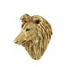 Sheltie Head Pin, Gold Plated Brooch, Elegant Dog Lover Accessory, Pin ...