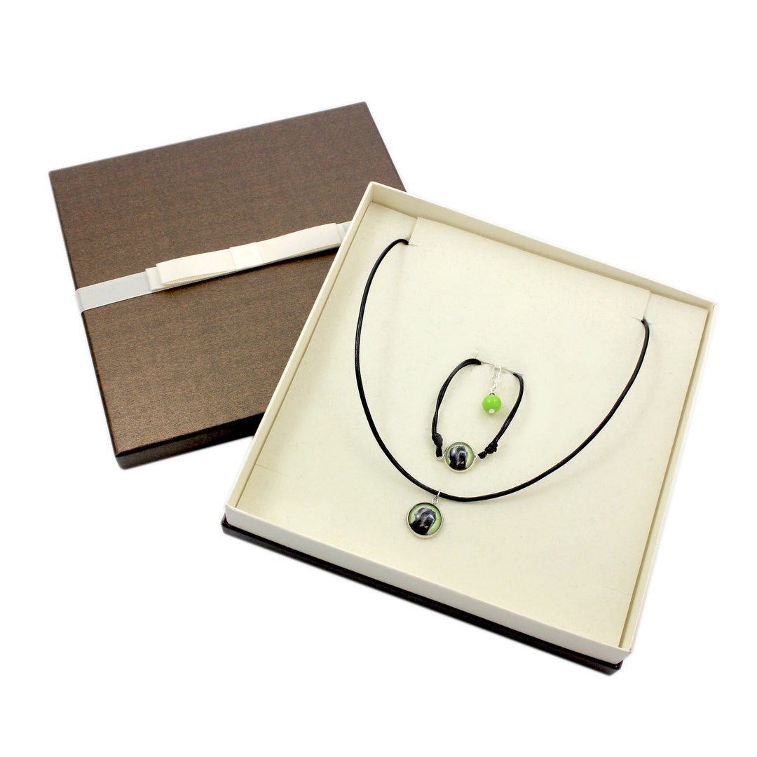Neapolitan Mastiff, Mastino Napoletano A Set of Jewelry in a Gift Box ...