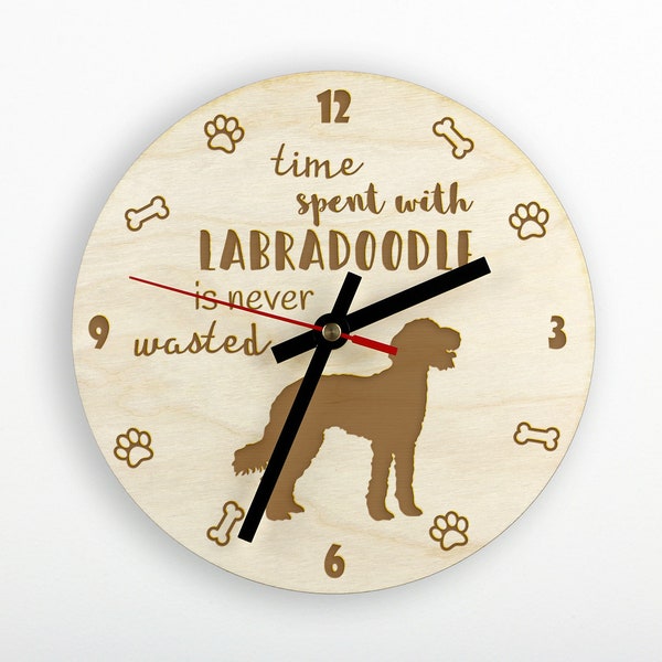 Labradoodle Wall Clock - Etsy