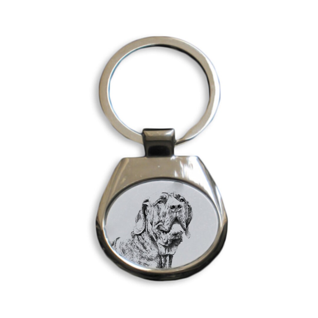 Fila Brasileiro Keyring, Keychain With a Dog, Key Ring, Metal Key ...