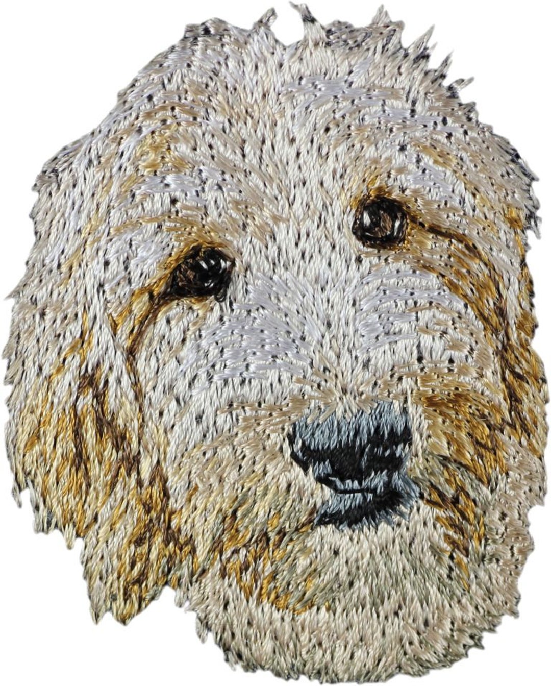 Goldendoodle Patch, Embroidered Tab, Patch With a Dog, Sew on Patch ...