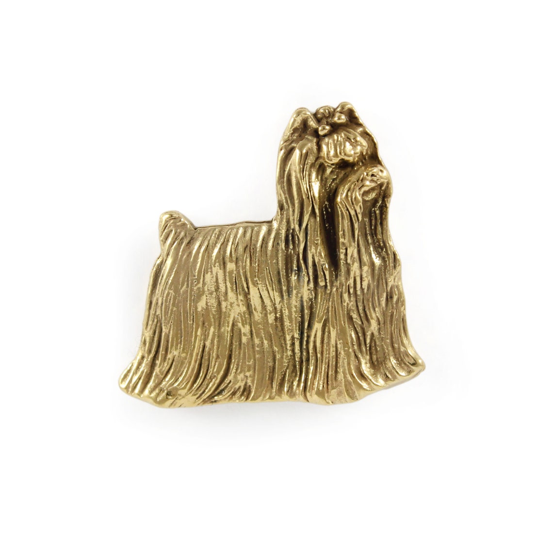 Shiz-Tzu body Pin Gold Plated Brooch Elegant Dog Lover | Etsy